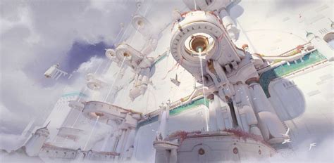 Sky City Concept Sky Citadel Fantasy Sky City Environment Concept Art