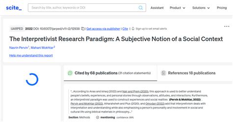 The Interpretivist Research Paradigm A Subjective Notion Of A Social