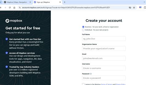 mapbox token注册流程access token获取方法api 账号注册 哔哩哔哩