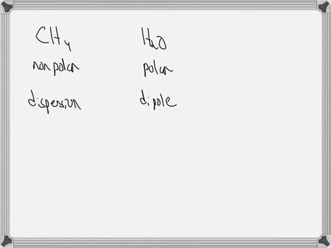 Solved The Type Of Intermolecular Interactions That Occur When Methane Ch4 Is Dissolved In