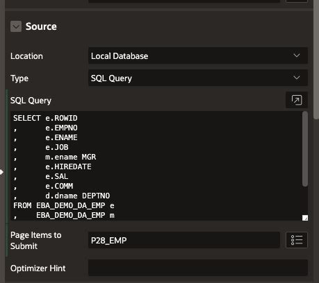Oracle APEX Dynamic Actions Sample App Not Sending Session State Back But Working Stack