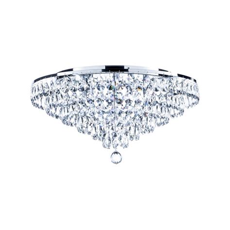 Bhs Elsa 5 Light 55cm Crystal Diamond Flush Ceiling Fitting