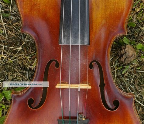 Antique 18th C Violin With Grafted Scroll Ready To Play
