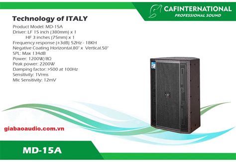 Cafinternational Md 15a Giabaoaudio