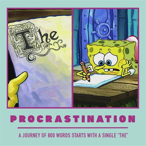 Spongebob Procrastination Quotes