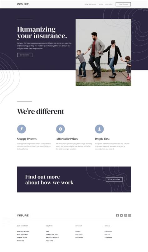 Frontend Mentor Insure Landing Page Nextjs React Tailwind Coding