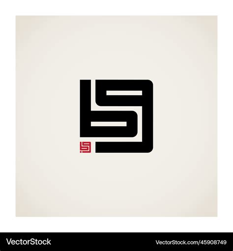 B And G Initials Or Logo Bg Monogram Royalty Free Vector