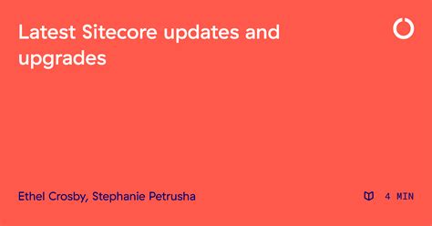 Latest Sitecore Updates And Upgrades Insights Events One North