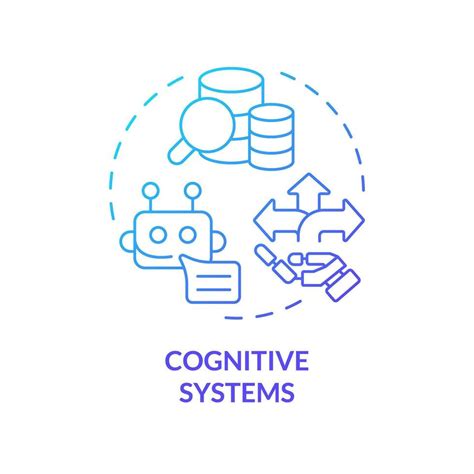 2d Gradient Cognitive Systems Icon Creative Isolated Vector Thin Line