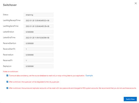 use the cloud migration feature for an apsaradb rds for postgresql