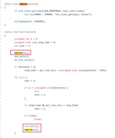 What Is The Reason To Execute Heartbeat Before Executing The Test Issue Linux Test