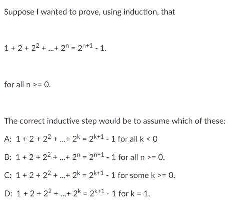 solved suppose i wanted to prove using induction that