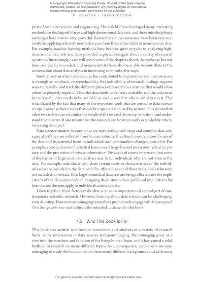 Data Science For Neuroimaging Princeton University Press