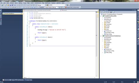 mvc portable areas elegant code