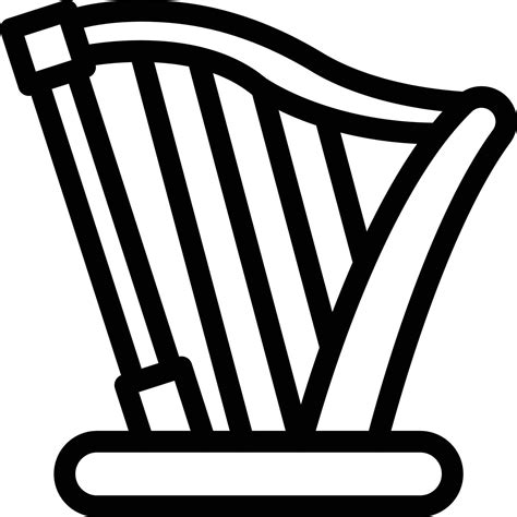 Harp Vector Illustration On A Backgroundpremium Quality Symbolsvector Icons For Concept And Harp Vector Illustration On A Backgroundpremium Quality Symbolsvector Icons For Concept And