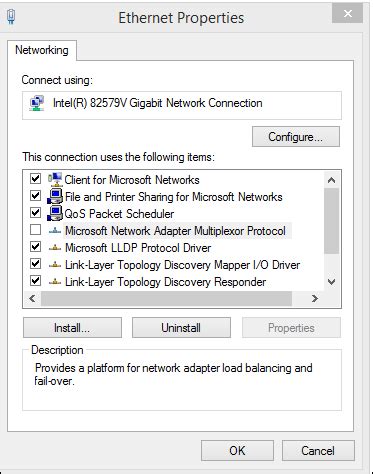 Microsoft Network Adapter Multiplexor Protocol Windows