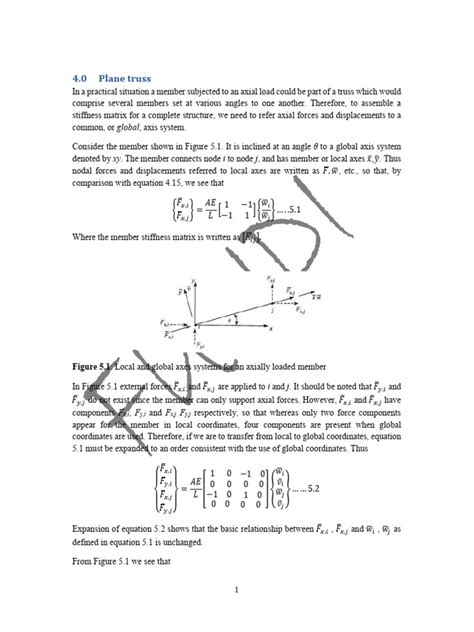 Plane Truss Analysis Notes Pdf