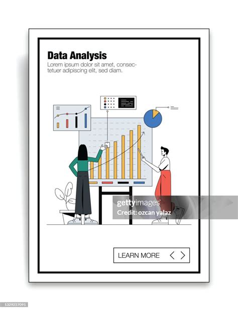 Modern Flat Design Concept Of Data Analysis With High Res Vector