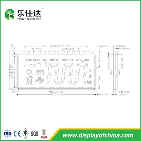 High Efficiency Segment Lcd For Energy Storage Power Supply With Htn Technology Energy Storage