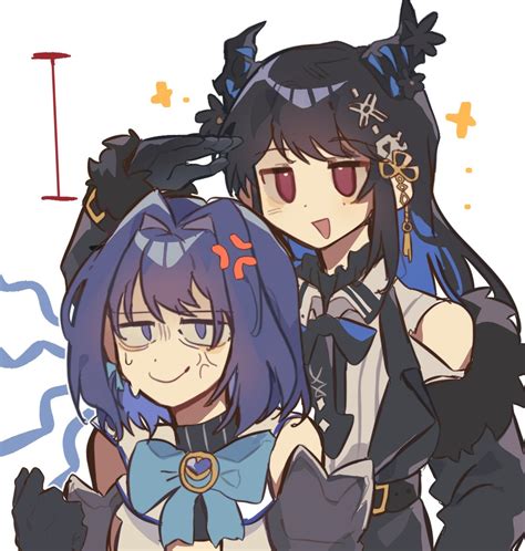 Ouro Kronii Ouro Kronii And Nerissa Ravencroft Hololive And More Drawn By B Cat Danbooru