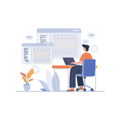 Premium Vector Web Developer Concept Illustration