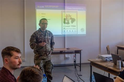 U S Army Garrison Poland Conducts Crucial Opsec Level Ii Training