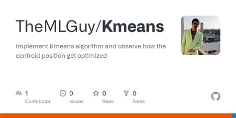 GitHub TheMLGuy Kmeans Implement Kmeans Algorithm And Observe How The Centroid Position Get
