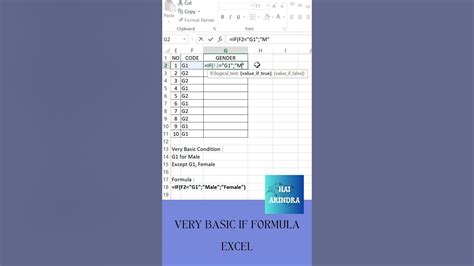 Excel Exceltutorial Excelfunction Excelformula Very Basic If