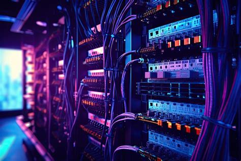 Premium Ai Image Isp Specific Network Routers A Plethora Of Wires