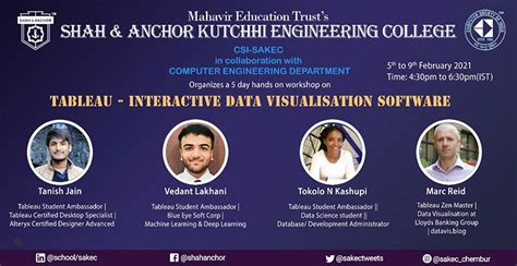 Tableau Interactive Data Visualization Software Shah And Anchor Kutchhi