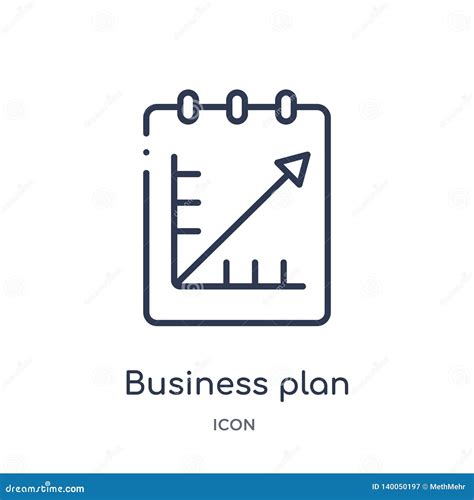Linear Business Plan Icon From Business And Analytics Outline