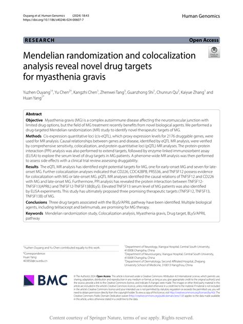 Pdf Mendelian Randomization And Colocalization Analysis Reveal Novel