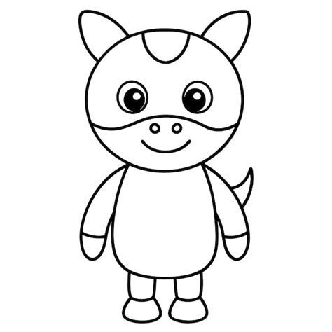 돼지 윤 터 프리미엄 벡터