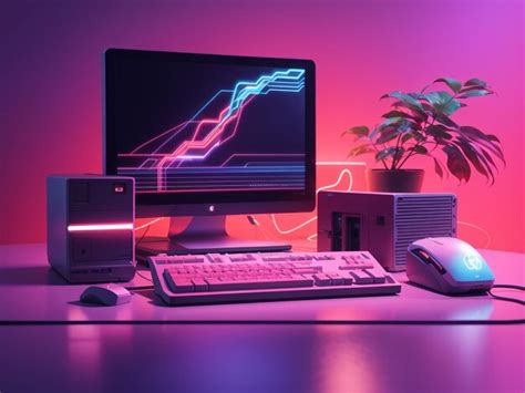 Premium Photo Nostalgic Computing Vintage Desktop Pc With Floppy Drive And Classic Keyboard