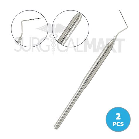 Periodontal Probe Unc15 Color Coded Markings Single Ended