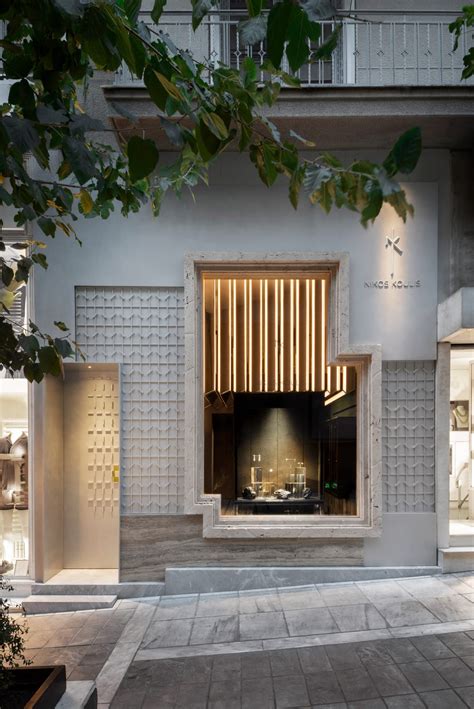 Jewellery Informs Facade For Nikos Koulis Store In Athens