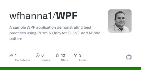 GitHub Wfhanna1 WPF A Sample WPF Application Demonstrating Best Practices Using Prism Unity