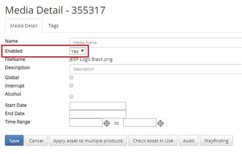 enable or disable assets engagephd knowledge base