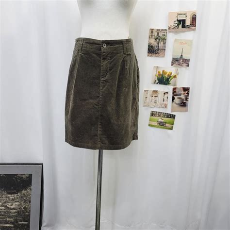 빈티지 스웨이드 H라인 미니 스커트 여29 세컨웨어
