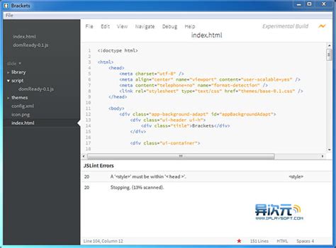 brackets 强大免费的开源跨平台web前端开发工具ide html css javascript代码编辑器 异次元软件下载