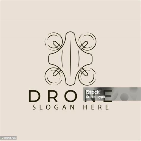 드론 라인 아트 로고 아이콘 및 기호 벡터 일러스트 레이 션 미니멀리스트 디자인 가상현실에 대한 스톡 벡터 아트 및 기타 이미지 가상현실 개념 개념과 주제 Istock