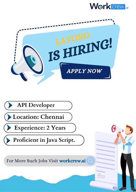 workcrew on linkedin lavorojobs apideveloper techjobs hiringnow