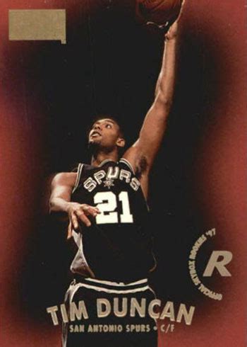 Tim Duncan Rookie Card Rankings And What S The Most Valuable