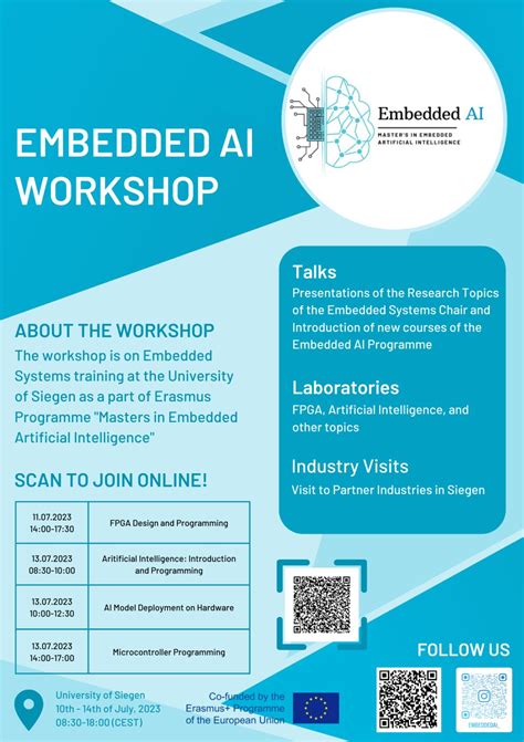 Embedded Ai On Linkedin Embeddedsystems Erasmusplus Trainingprogram Universityofsiegen