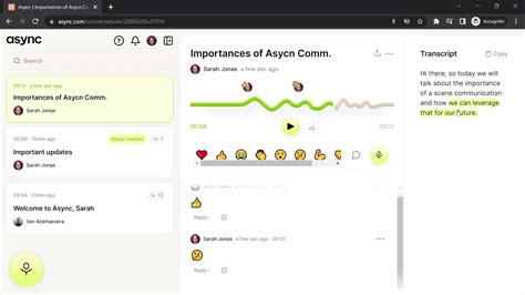 Recording Audio On Async Desktop Examples Page Flows Video And 11 Screenshots