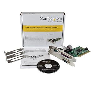 Amazon Com StarTech Com S P PCI Serial Parallel Combo Card With UART IEEE Card
