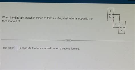 Solved When The Diagram Shown Is Folded To Form A Cube What