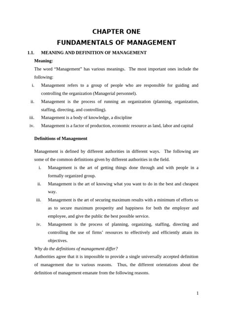 Introduction to management Chapter 1 | PDF | Goal | System