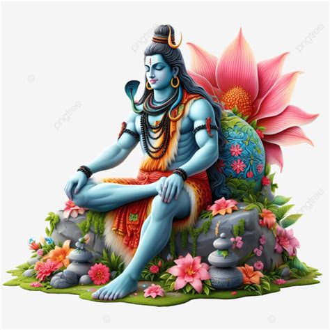 Lord Shiva Sitting On Beautiful Rock, Lord Shiva, Mahadev, Mahakal PNG Transparent Image and ...