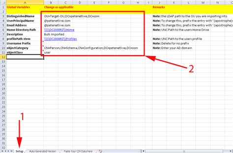 Bulk Importing Users With CSVDE